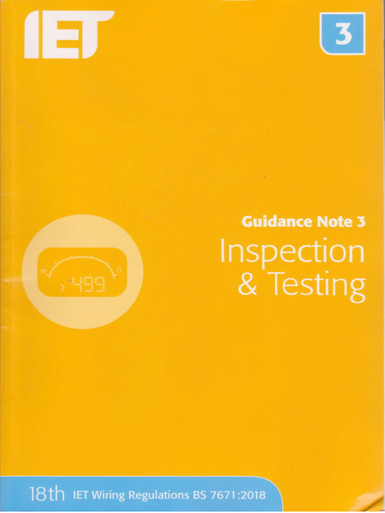 Inspection&Testing GN3 2018 | PDF
