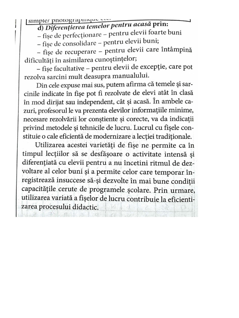 Teme pentru acasa | PDF