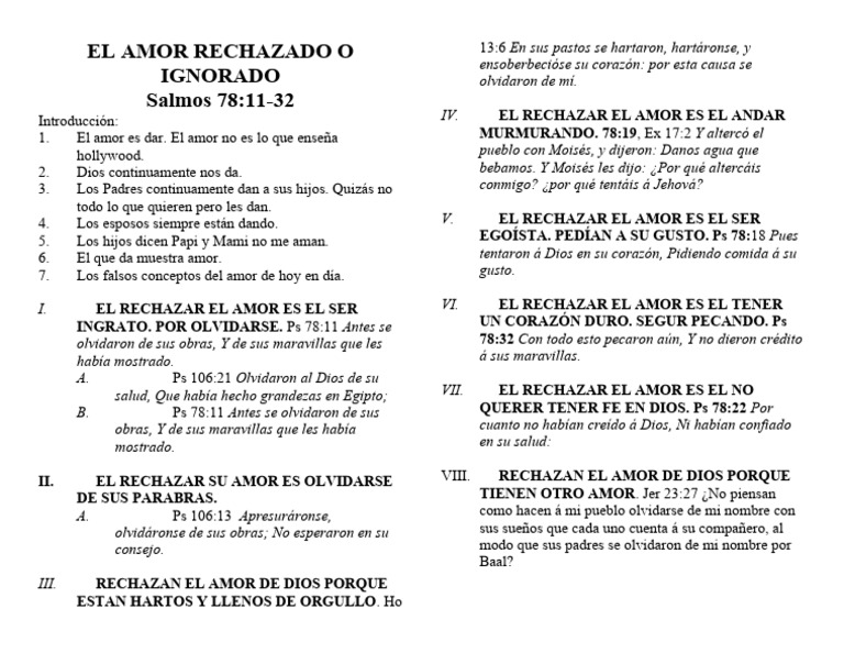 El Amor Rechazado | PDF | Amor