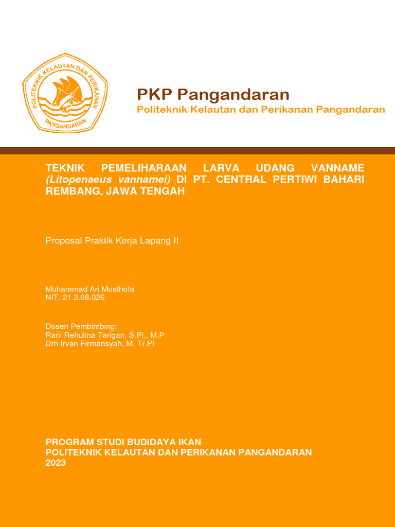 Proposal PKL II Muhammad Ari | PDF | Sains & Matematika