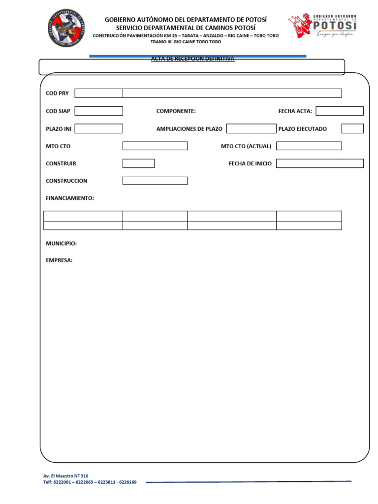 ACTA DE RECEPCION DEFINITIVA | PDF ACTA DE RECEPCION DEFINITIVA | PDF