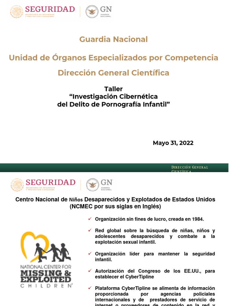 Presentación NCMEC | PDF | Internet