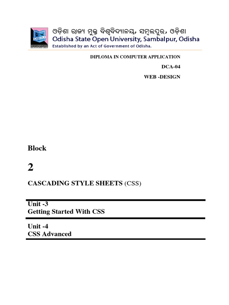 Cascading Style Sheets (CSS) | PDF | Hyperlink | Html