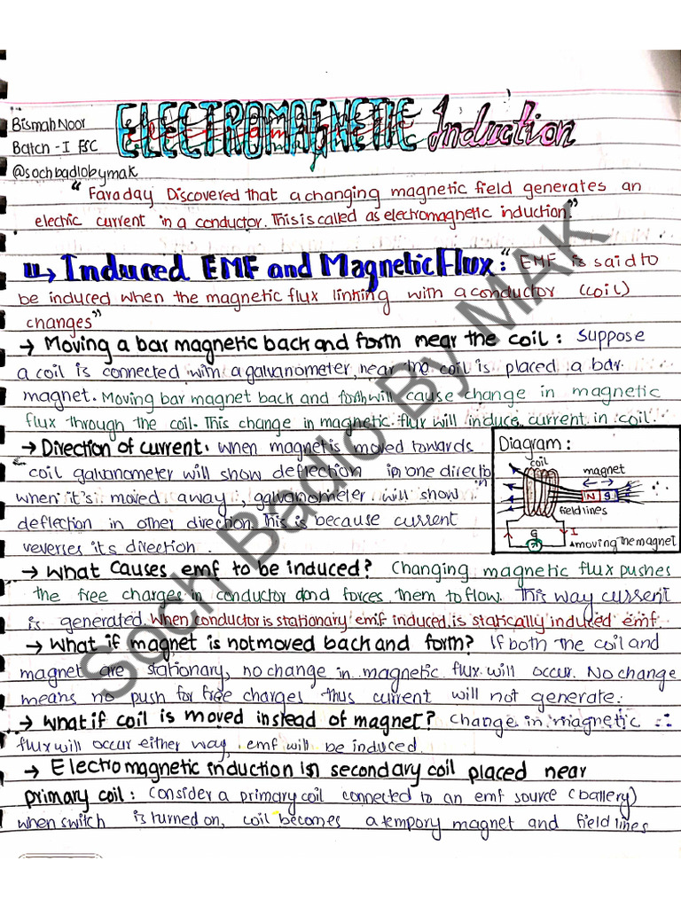 Electromagnetic Induction | PDF