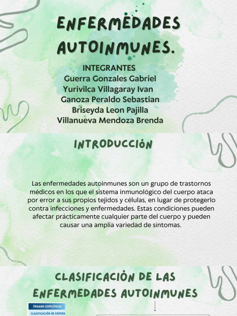 ENFERMEDADES AUTOINMUNES. (1) | PDF | Enfermedad autoinmune | Sistema inmune