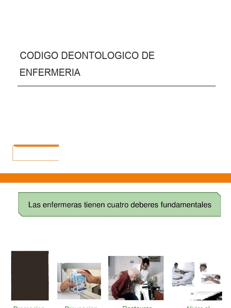 PDF Codigo Deontologico de Enfermeria | PDF | Enfermería