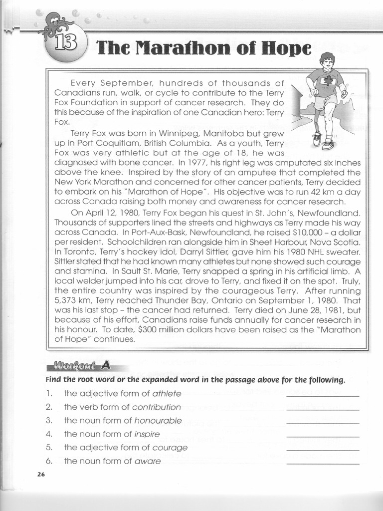 13. The Marathon of Hope | PDF