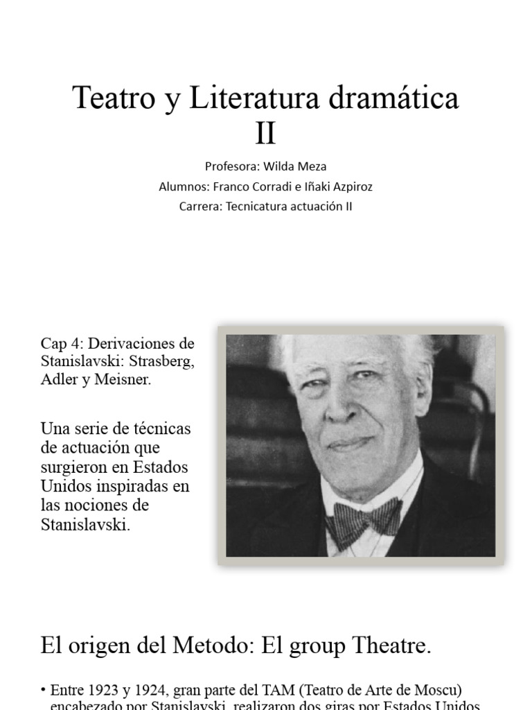 Teatro y Literatura Dramática II | PDF | Actor