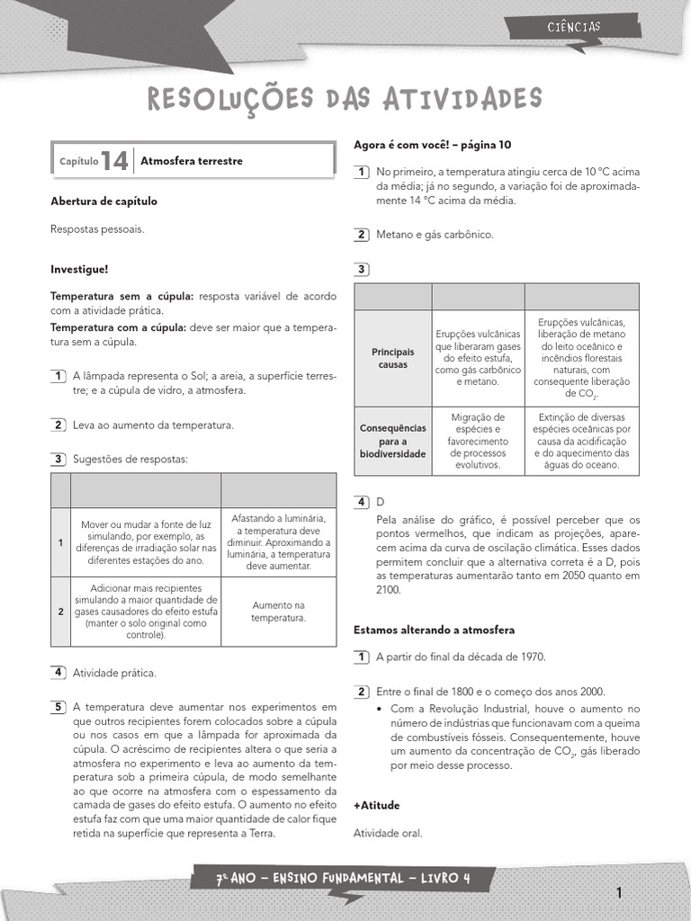 2023 7a Cie L4 Gabarito C14 | PDF | Gás de efeito estufa | Dióxido de ...