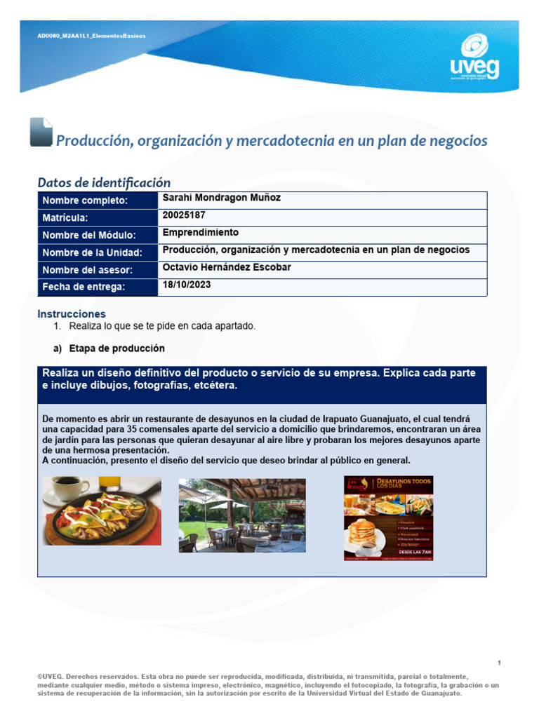 Mondragon Sarahi EA5 (1) - Revisado | PDF | Mercado (economía) | Marketing