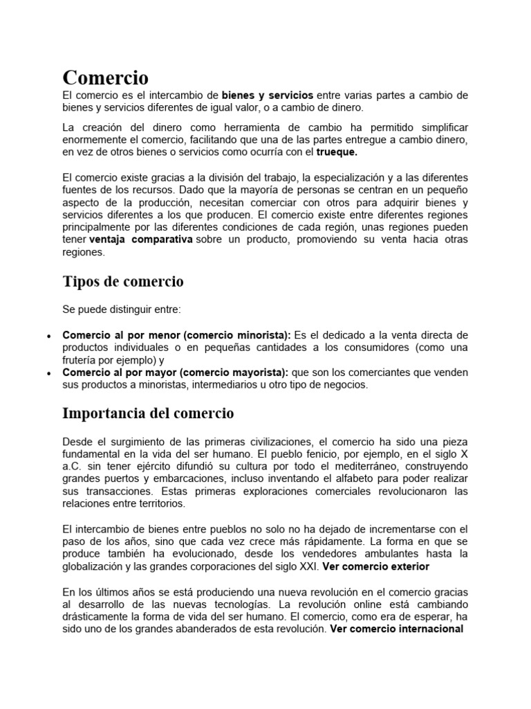 Comercio | PDF | Comercio | Permuta