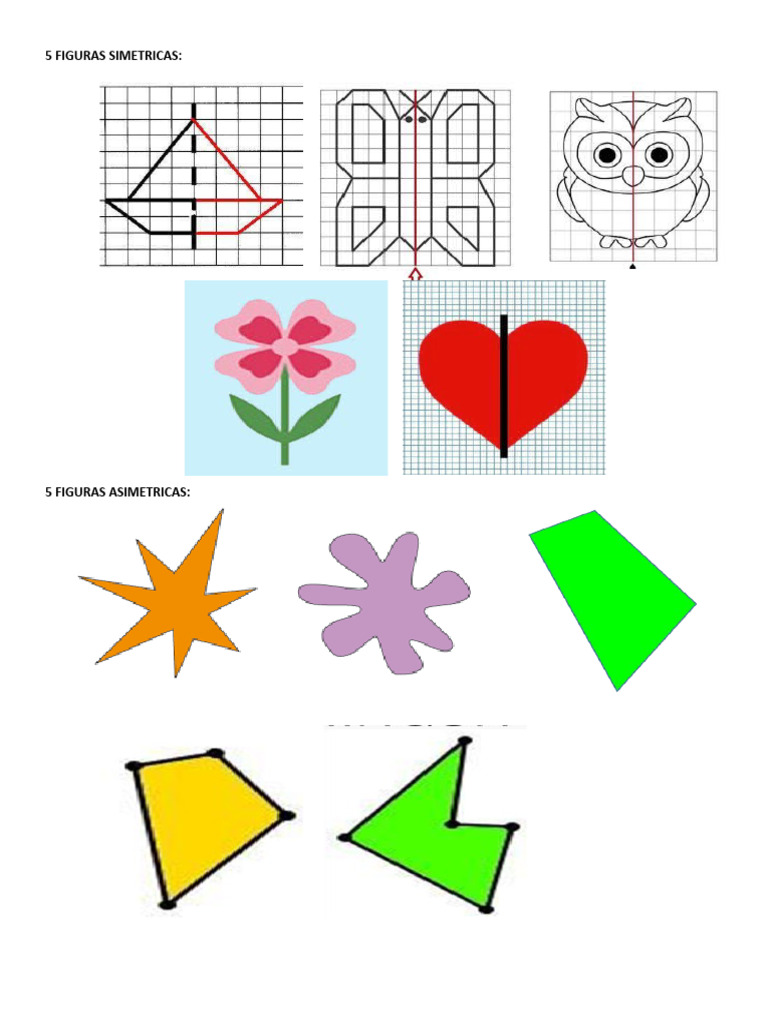 5 Figuras Simetricas | PDF | Eucariotas | Plantas