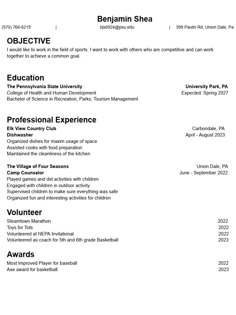 Resume - 2 | PDF