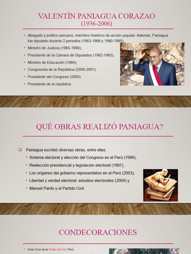 Valentín Paniagua | PDF | Perú | América del Sur