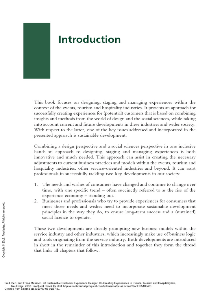 Sustainable Customer Experience Design Co-Creating... - (Introduction ...