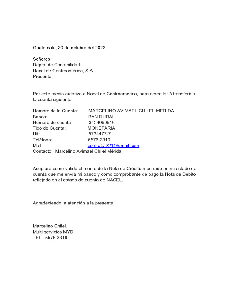 Departamento de Cantabilidad Nacel | PDF Departamento de Cantabilidad Nacel | PDF