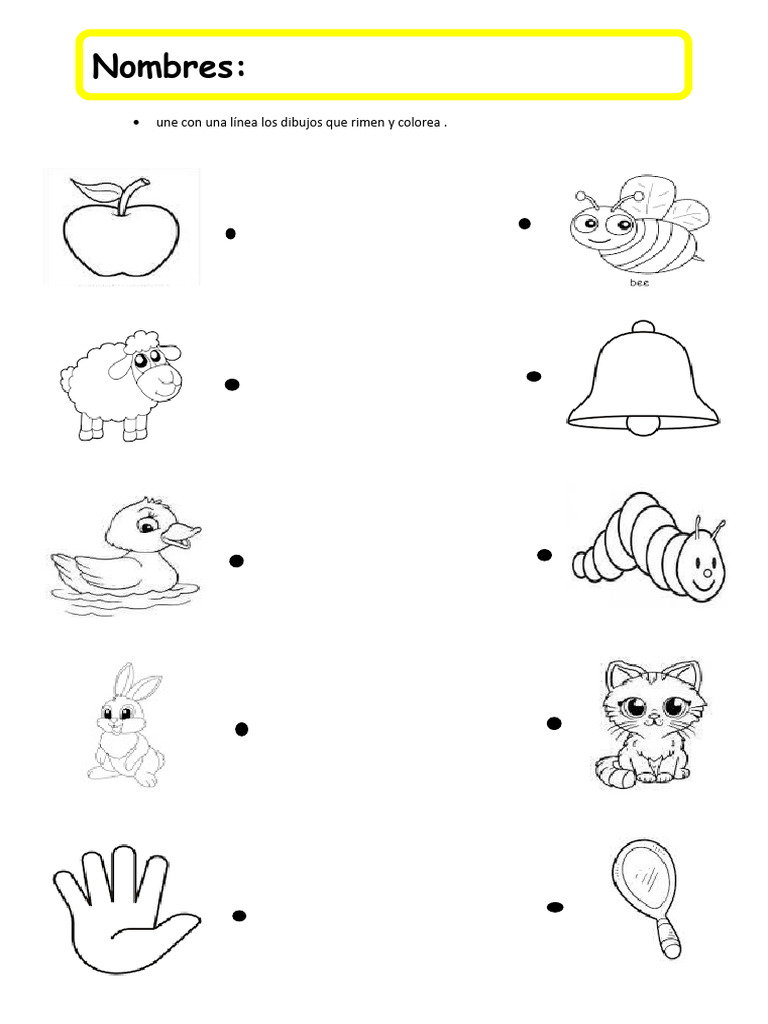 Hoja de Trabajo Rimas | PDF