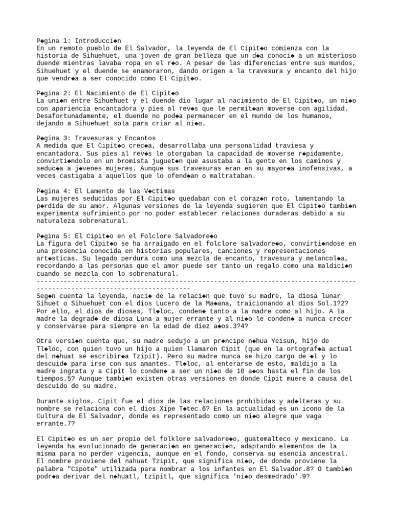 Historia de Cipitio | Descargar gratis PDF | Historias Tradicionales ...