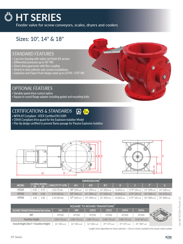 Boss Process - HT Series | PDF | Manufactured Goods | Mechanical ...
