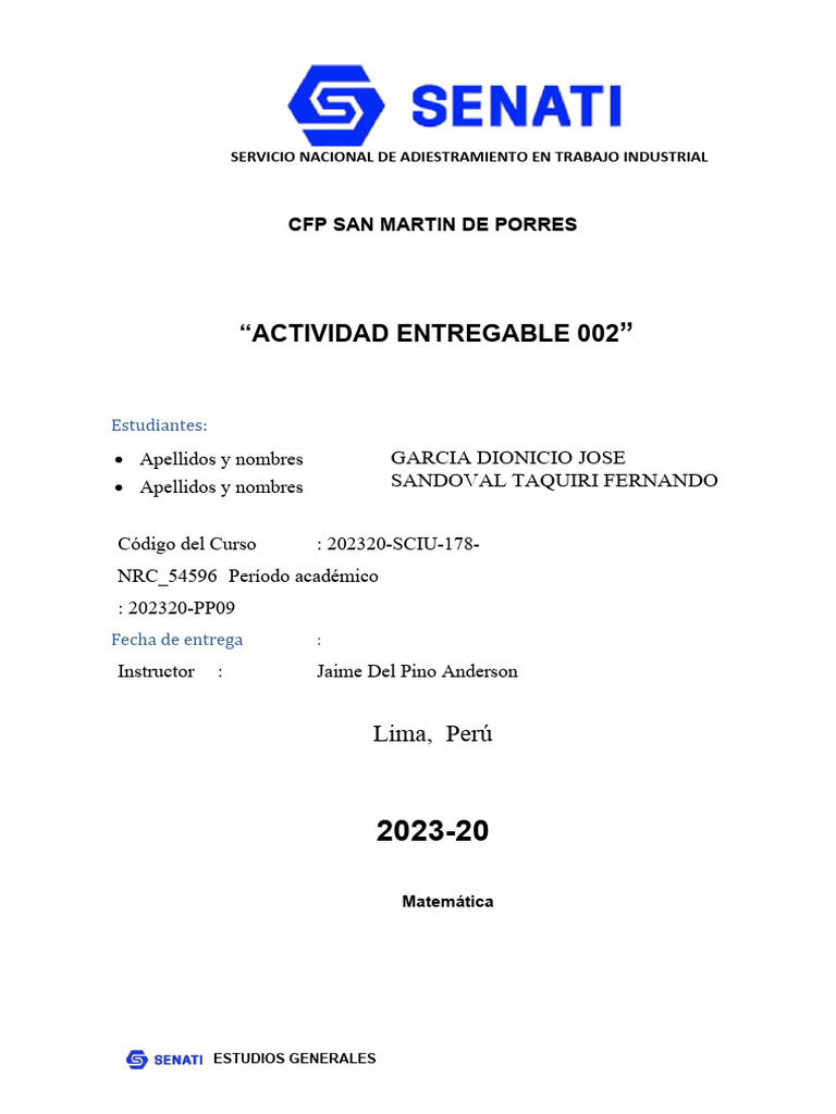 Sciu 178 - Actividad Entregable - 002 1 NRC 54596 1 | PDF