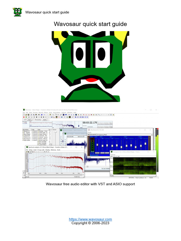 Wavosaur Quick Start Guide | Download Free PDF | Computer File | Graphical User Interfaces