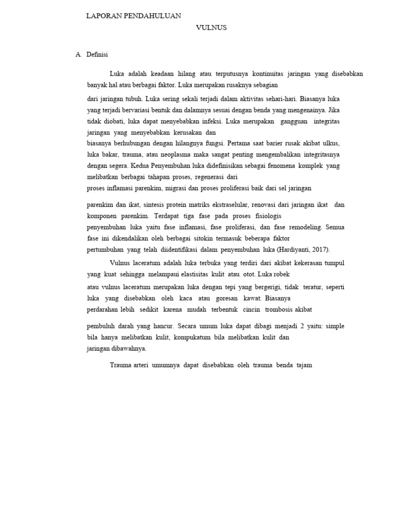 Laporan Pendahuluan | PDF