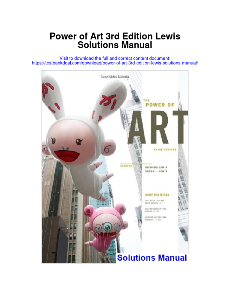 Power of Art 3rd Edition Lewis Solutions Manual | PDF | Design ... Power of Art 3rd Edition Lewis Solutions Manual | PDF | Design ...