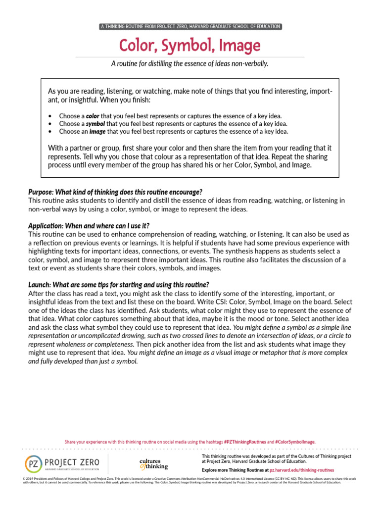 TR - Color Symbol Image | PDF | Reading Comprehension | Learning