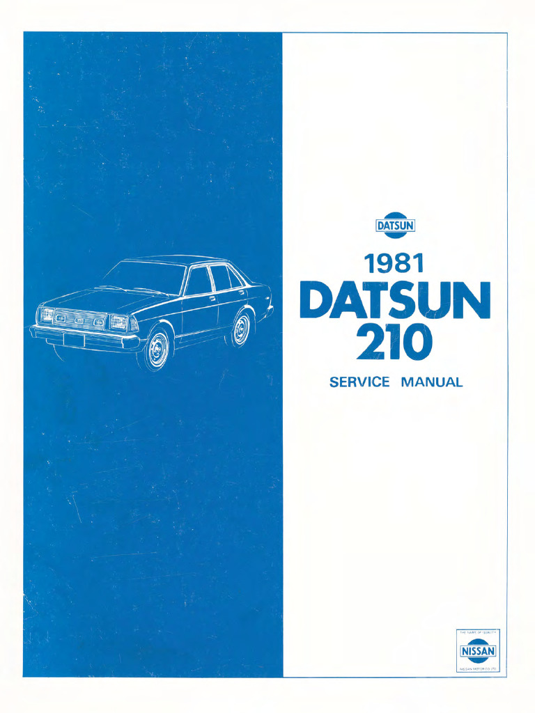 Technique Datsun 210 Usa Type 310 A12a A14 A15 1981 | PDF