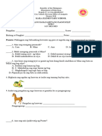 Grade 2 Filipino Worksheet | PDF