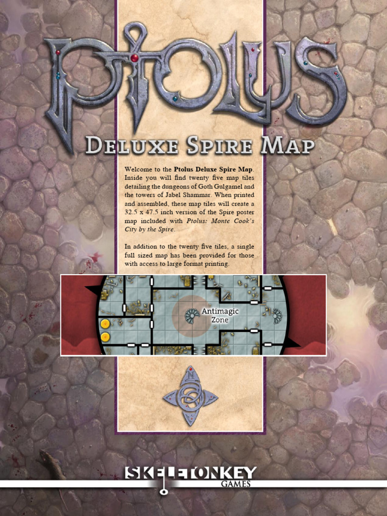 Ptolus Deluxe Spire Map | PDF | Map | Tile