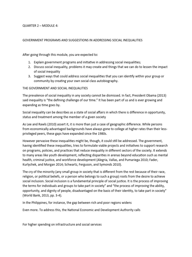 Social Inequalities | PDF | Economic Inequality | Discrimination & Race Relations