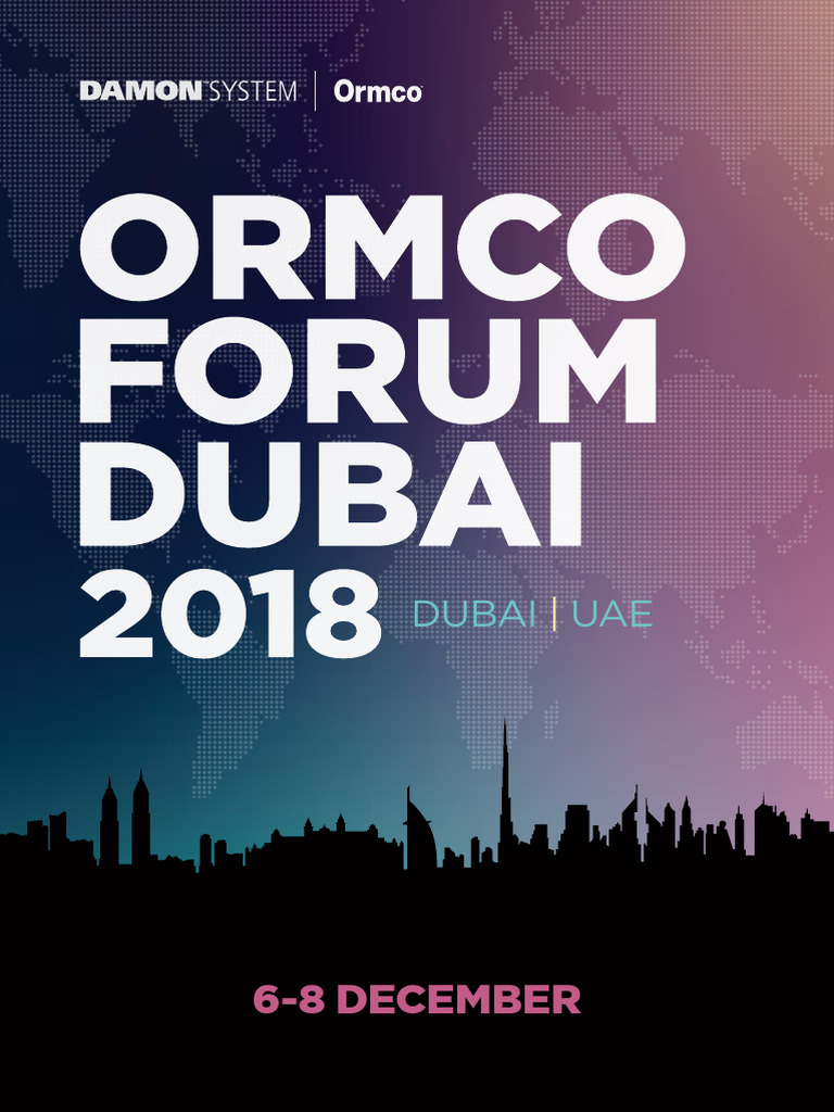 Ormco Forum Dubai 2018 Booklet | PDF | Orthodontics | Dubai