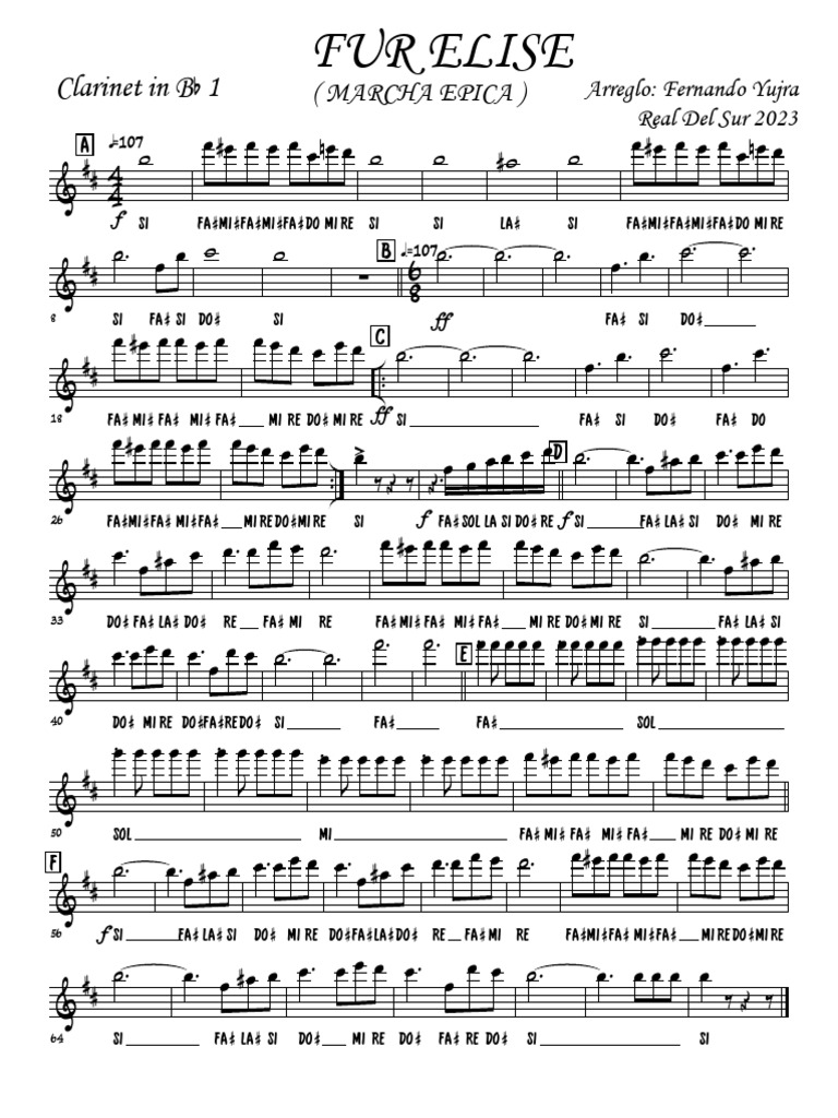 Fur Elise 1 | PDF