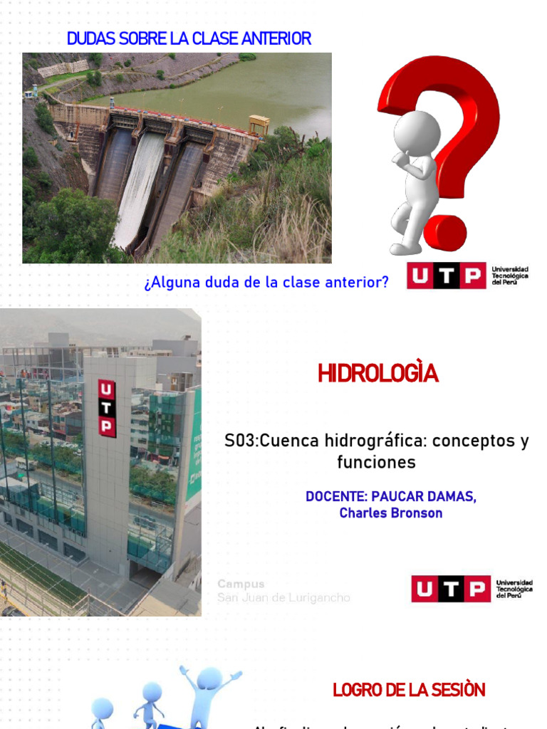 S03.s2 - PPT - Cuenca Hidrográfica Conceptos Básicos y Funciones | PDF | Cuenca de drenaje | Río