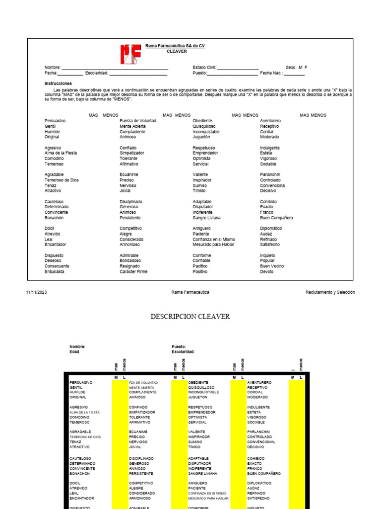 The Cleaver Test-1 | PDF