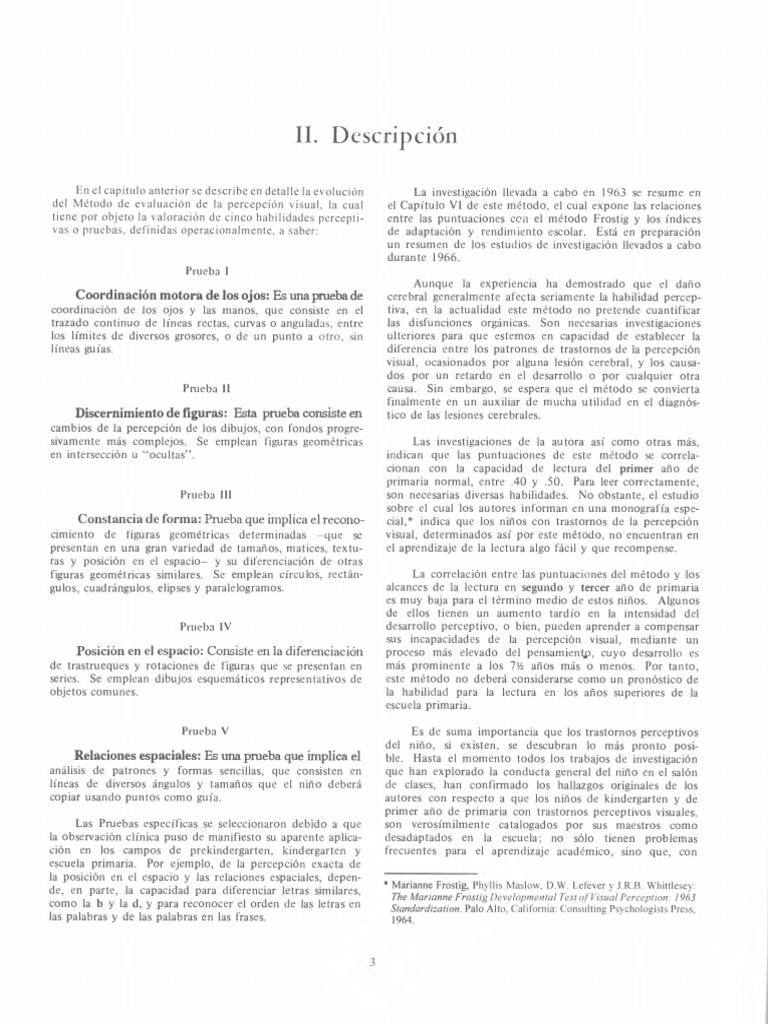 Marianne - Frostig (Manual) | PDF