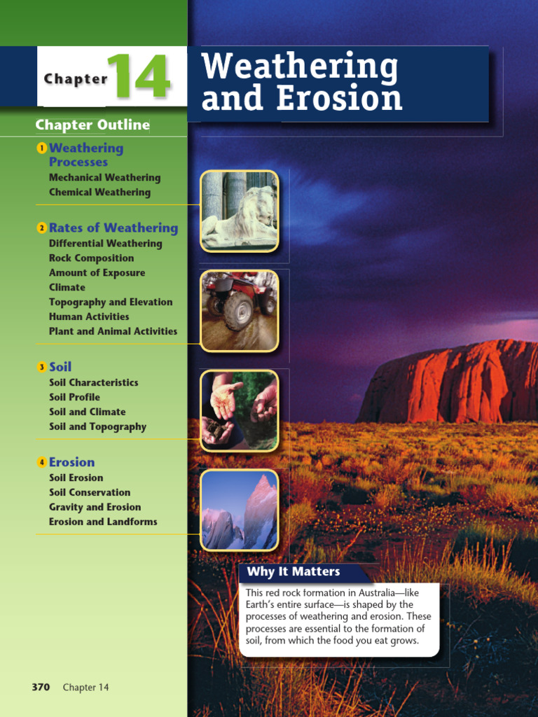 Chapter 14 Weathering and Erosion | PDF | Weathering | Soil