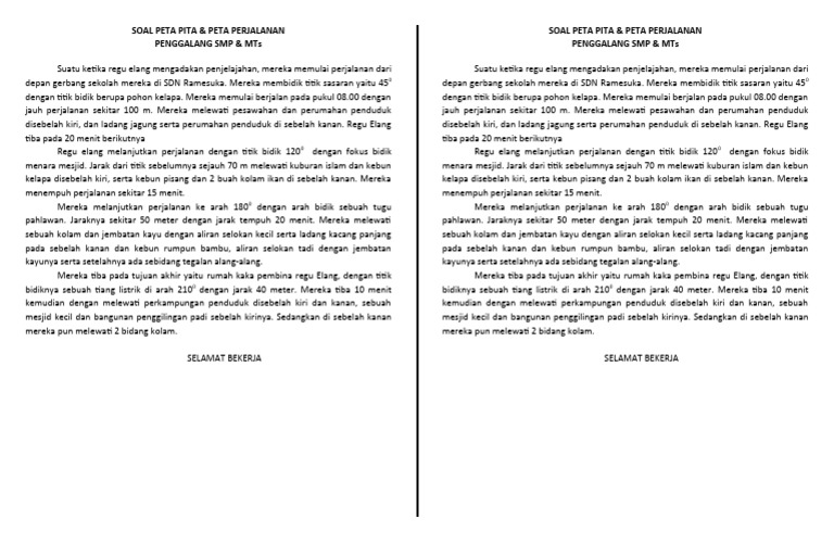 Soal Peta Pita | PDF