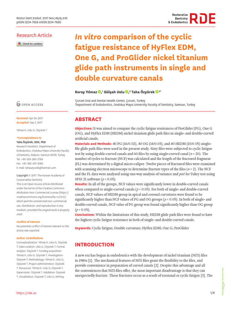HyFlex EDM limas | PDF | Fatigue (Material) | Materials