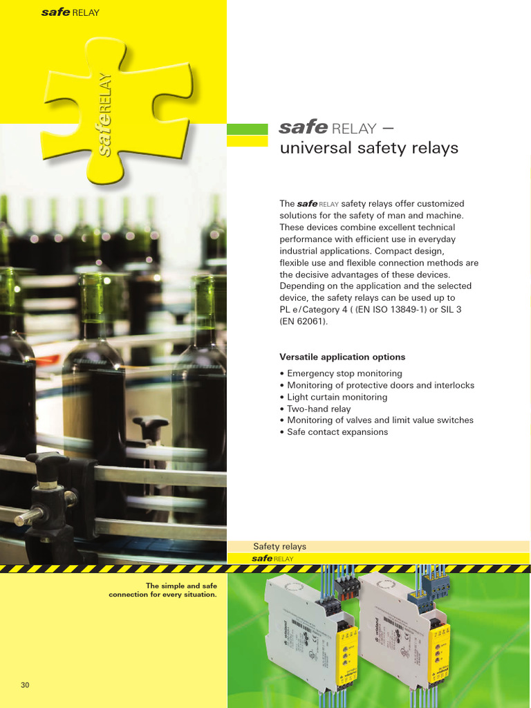 Safe Relay Brochure | PDF | Relay | Electromagnetism