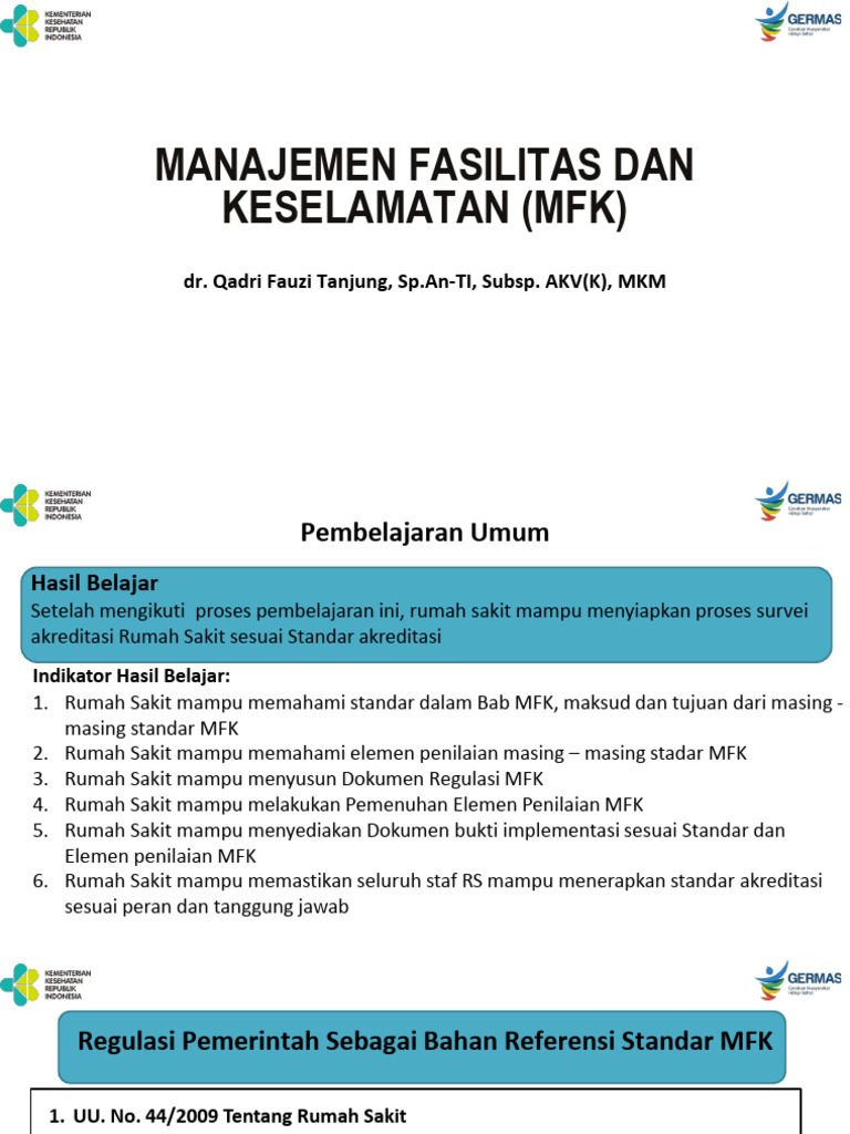 Manajemen Fasilitas & Keselamatan RS | PDF