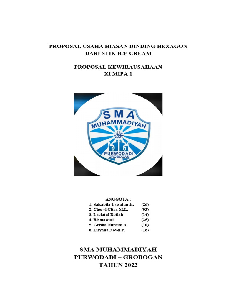 Proposal Hiasan Dinding Hexagon Stik Es Krim | PDF