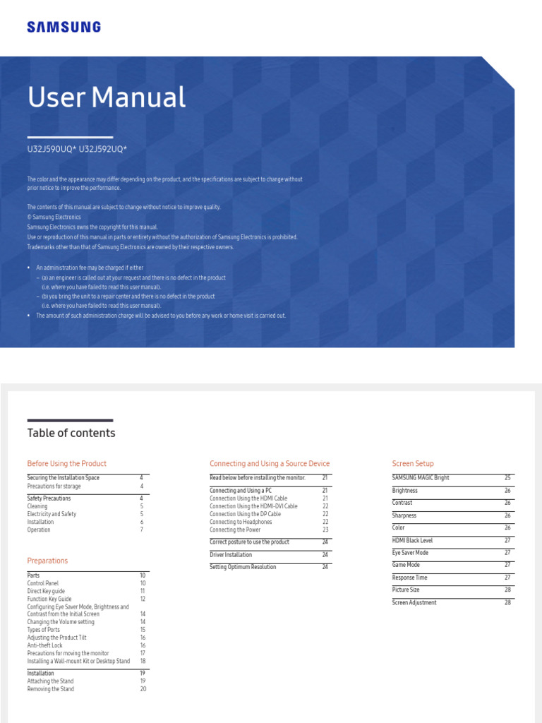 Monitor Ips 4k Samsung | PDF | Hdmi | Computer Monitor