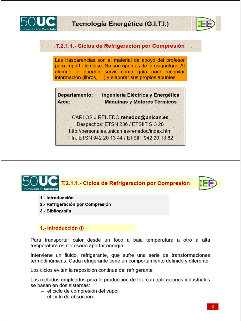 1.4 CICLOS DE REFRIG EN CASCADA Y DOBLE ETAPA | PDF | Refrigeración | Gases