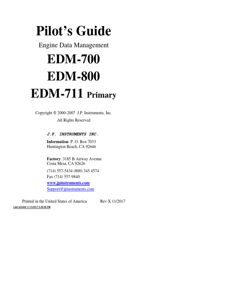 EDM800 Manual | PDF | Vehicle Parts | Engines