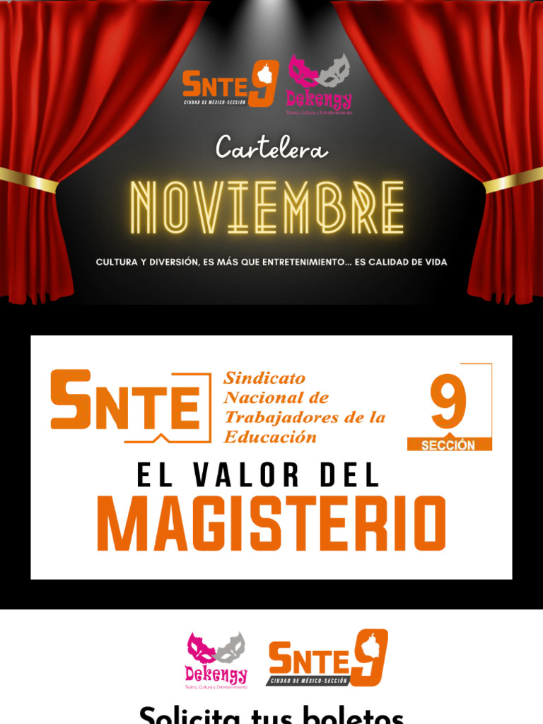 Cartelera Noviembre Snte | PDF