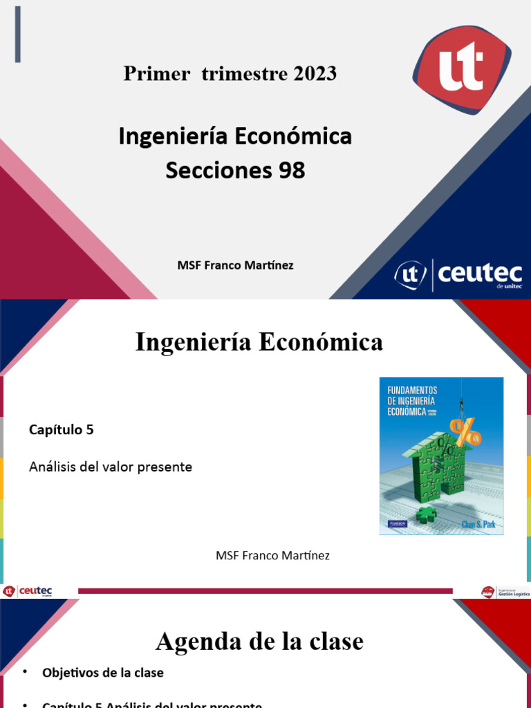 Análisis del Valor Presente 2023 | PDF | Valor presente neto | Economias