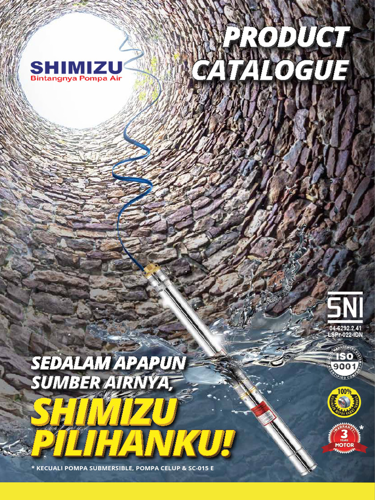 Shimizu Water Pump Specifications | PDF | Turbomachinery | Chemical ...