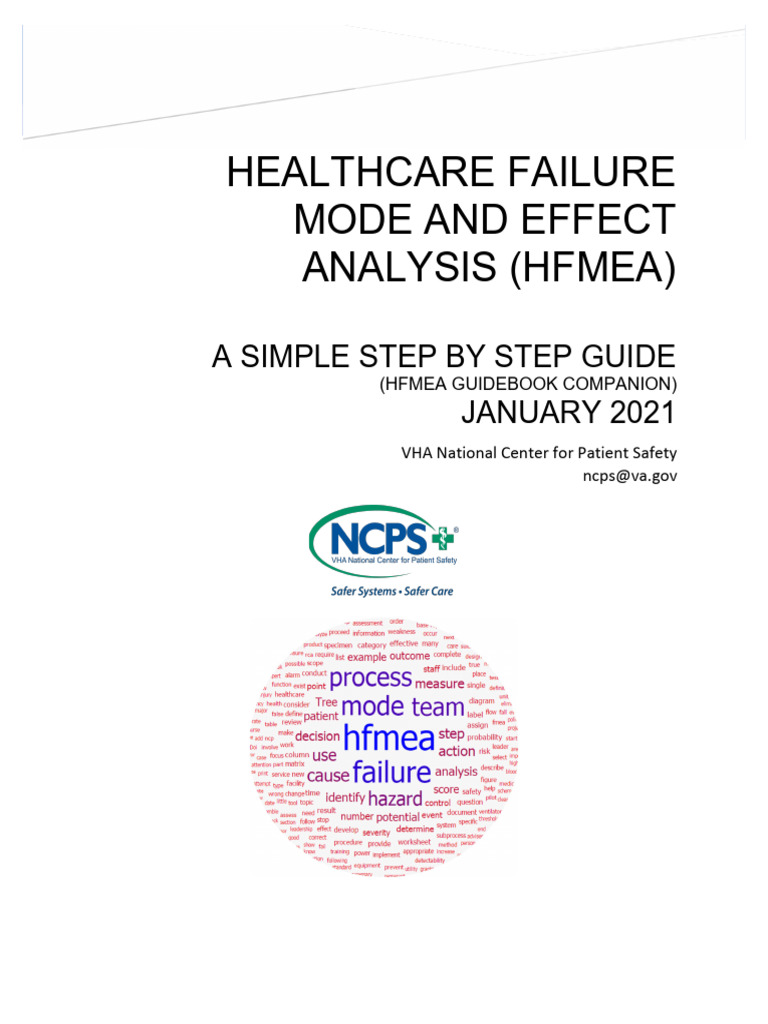 Step by Step Guidebook HFMEA January2021 | PDF | Risk | Health Care